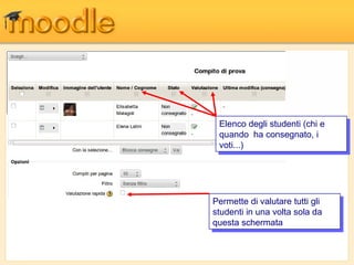 Moodle: i compiti (homework) | PPT