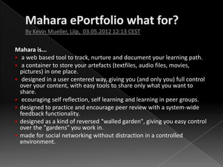 Moodle mahara | PPT