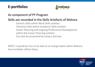 Intergrating SFIA with Moodle and Mahara in continuing Professional ...