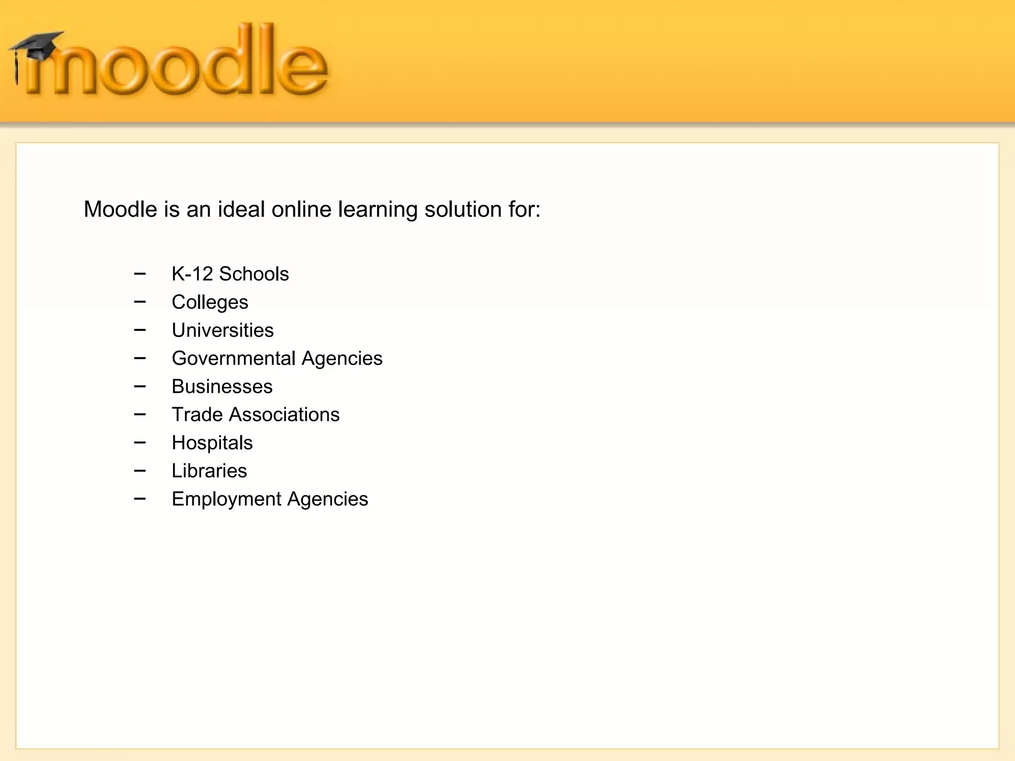 Moodle Presentation | PPT