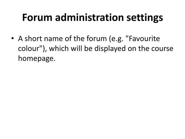 Moodle what is a forum | PPTX