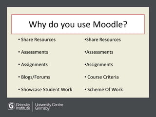 Moodle 101 | PPTX | Educational Assessment | Education