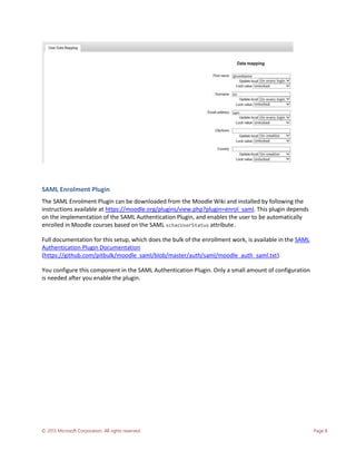 Moodle andoffice365withadfs | PDF