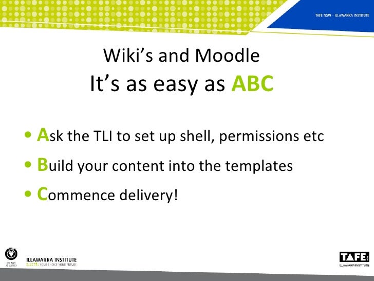 Moodle And Wiki