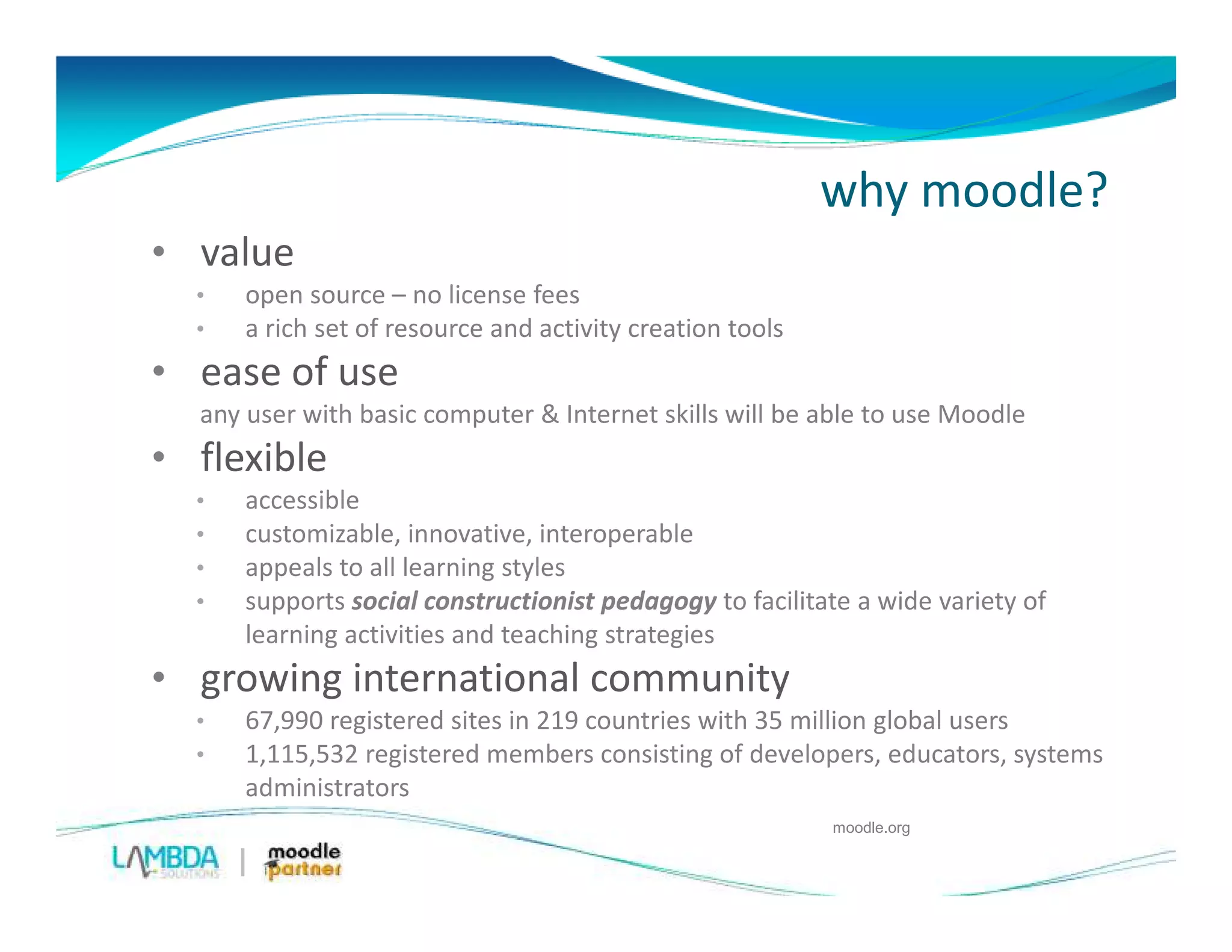 Moodle as a virtual learning environment bccca | PDF