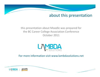Moodle as a virtual learning environment bccca | PDF | Computer Software and Applications ...