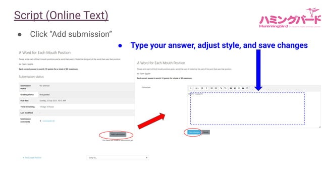 Moodle Assignment Submission Guide Ppt