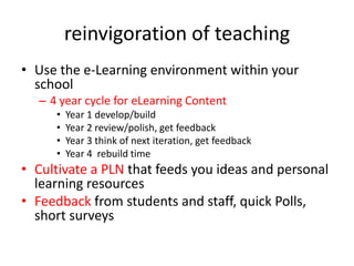 Moodle, beyond implementation, steps in developing | PPT
