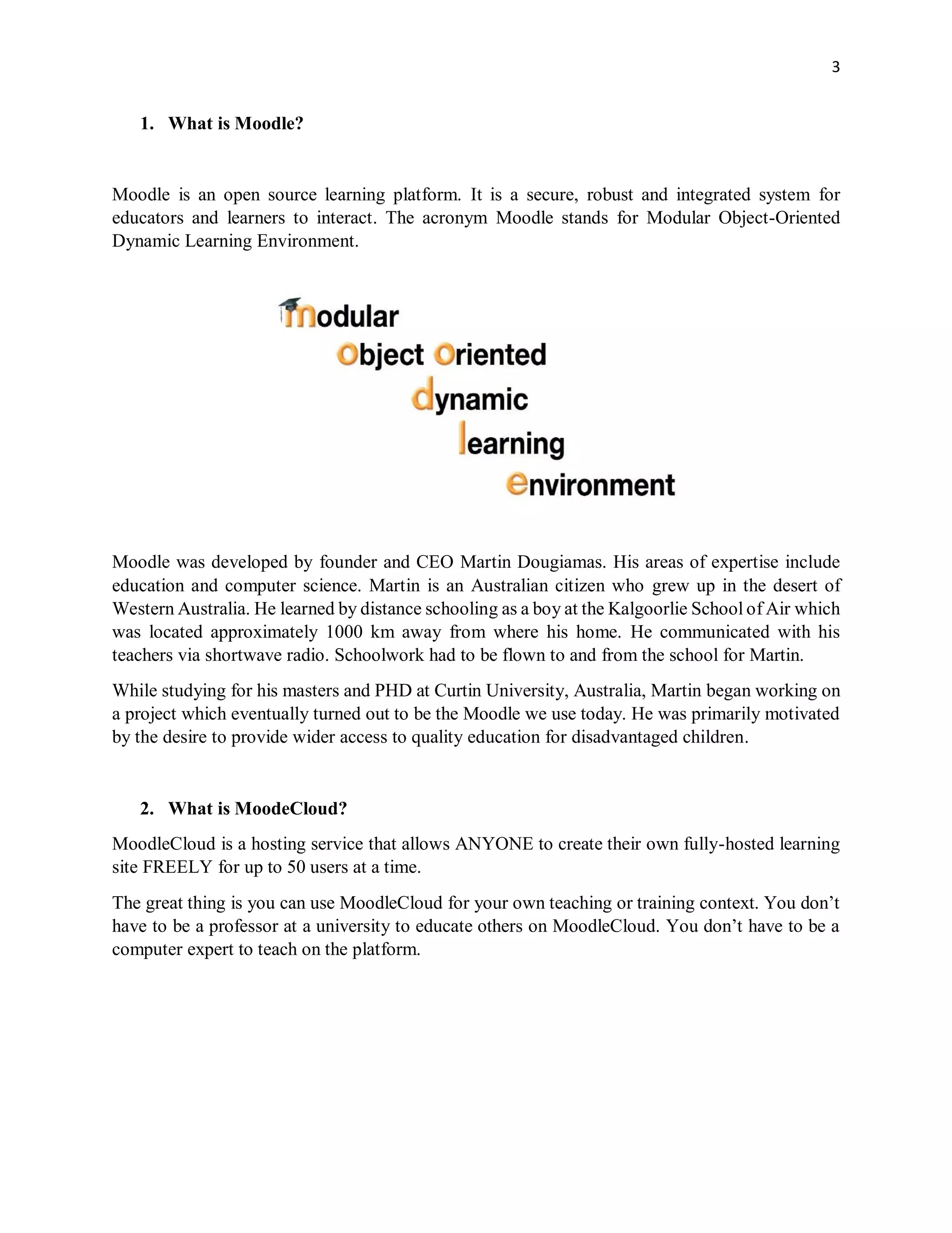 MoodleCloud manual for learners | PDF