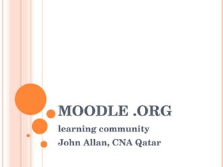 Moodle Community Overview | PPT