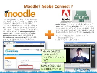 Moodle + Adobe Connect(J) | PPTX | Web Conferencing | Computer Software and Applications