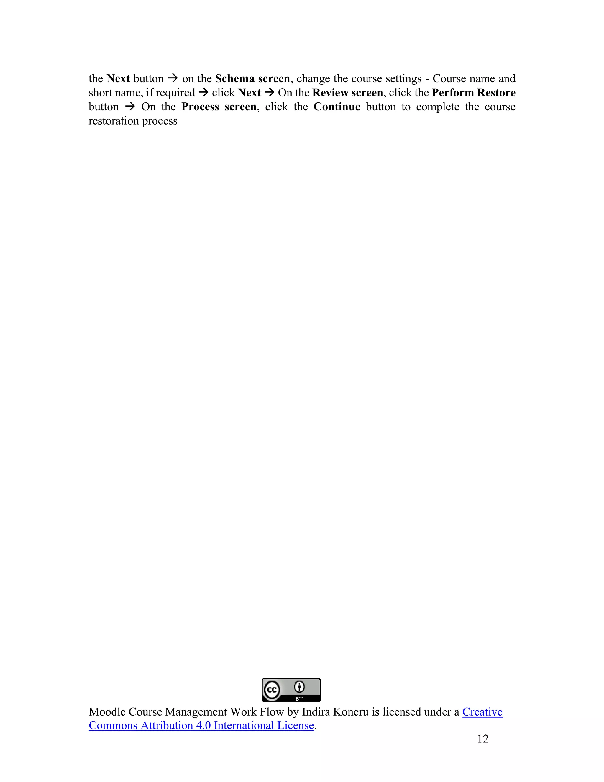 Moodle course management workflow | PDF