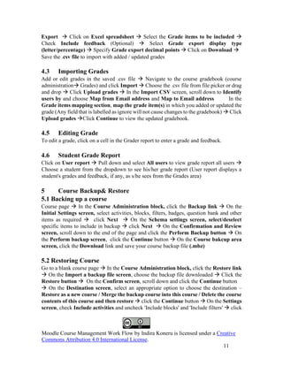 Moodle course management workflow | PDF