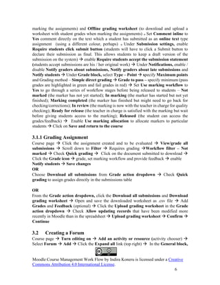 Moodle course management workflow | PDF