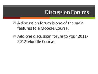 Moodle day 2 | PPTX | Homework and Study | Education