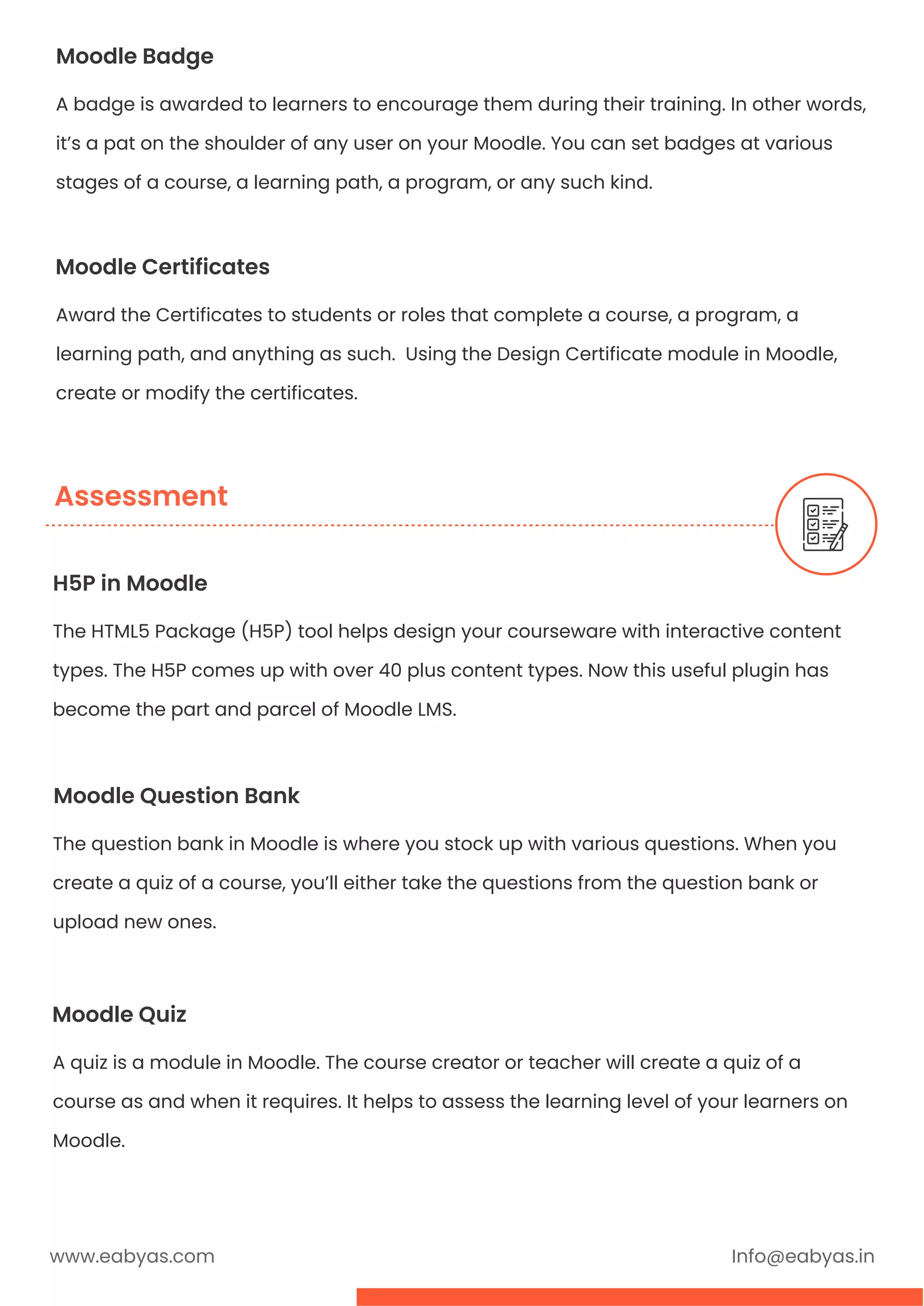 Moodle Terminology Made Simple for You - eAbyas Info Solutions | PDF