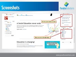 Moodle & Google+ Integration Paradiso Solutions | PDF | Computer Software and Applications ...