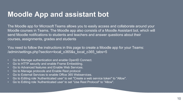 Moodle integration with microsoft office 365 by enovation | PPTX ...