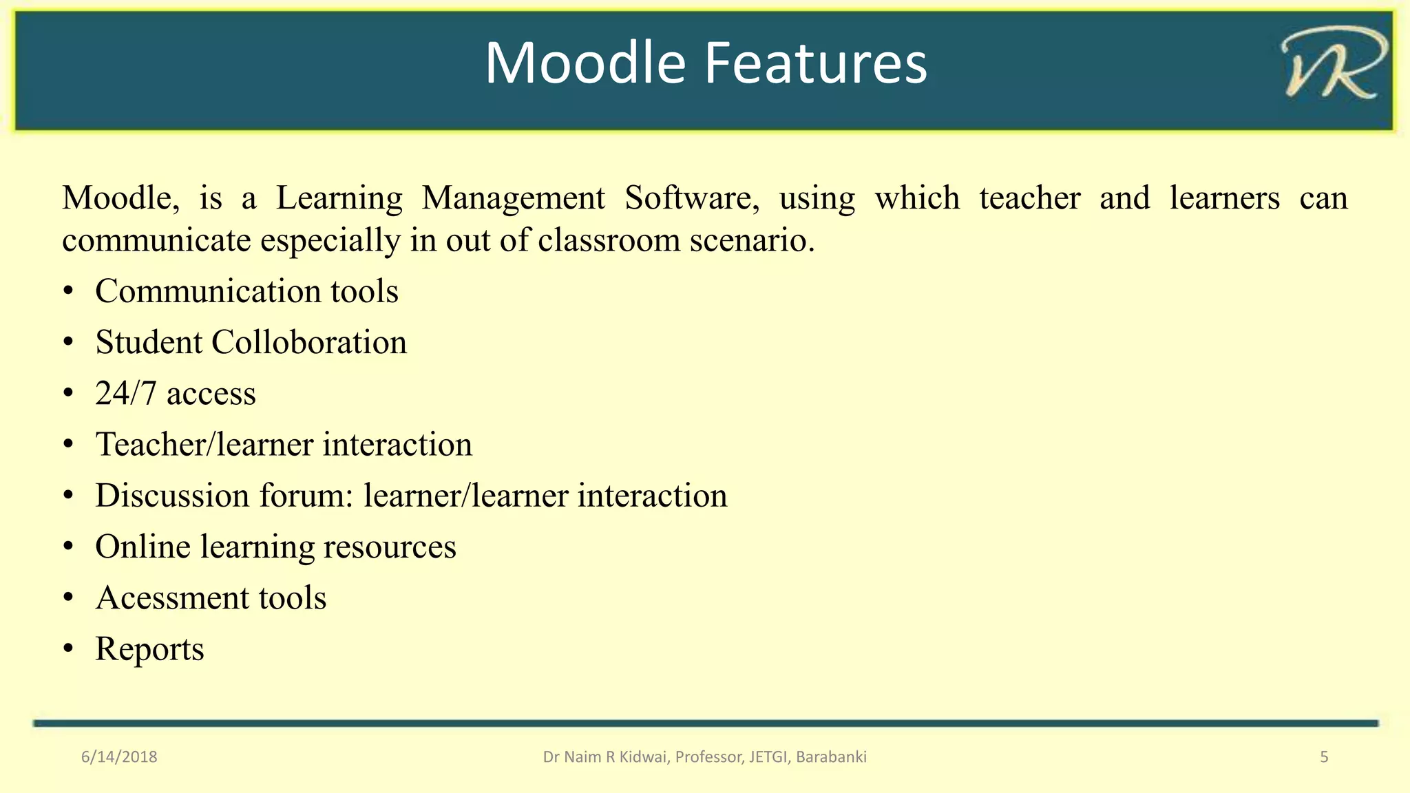Moodle introduction | PDF