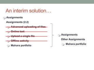 Moodle, Mahara Mahoodle! | PPTX