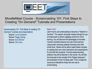 Moodle meet screencasting_flipped_classroom | PPT