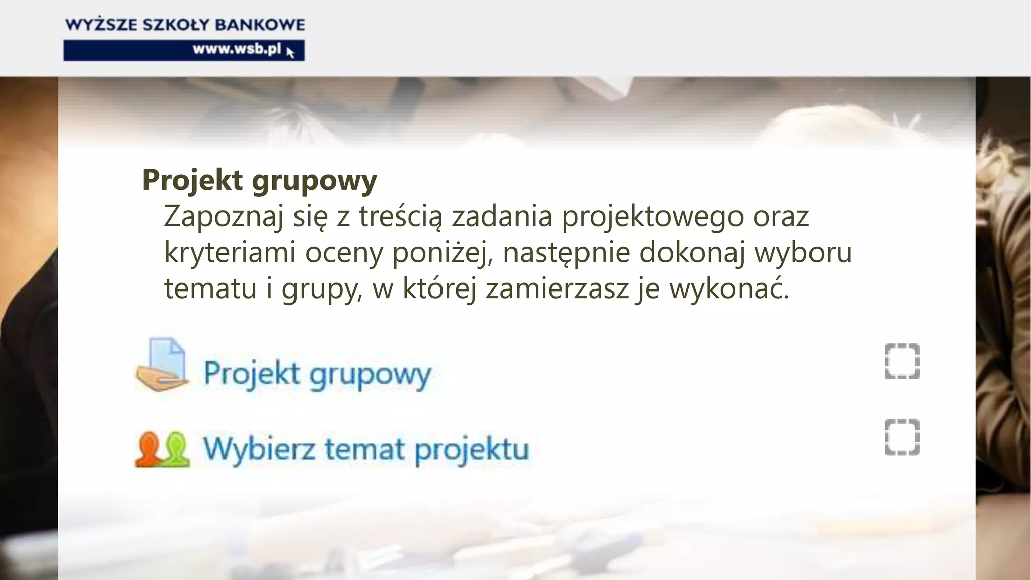 Projekty grupowe: przykład praktyczny | PPTX