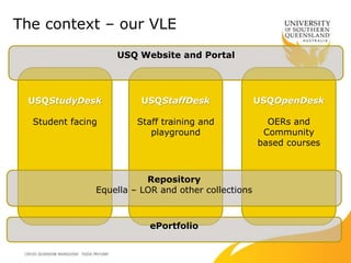 New USQ assessment functionality: Out with the old in with the new | PPT