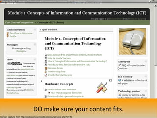 Moodlemoot Colombia 2011 - Best Practices in Moodle Course Design | PPT