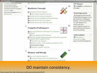 Moodlemoot Colombia 2011 - Best Practices in Moodle Course Design | PPT | Web Development | Internet