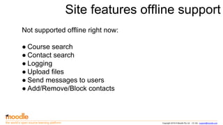Moodle Mobile offline features | PPTX