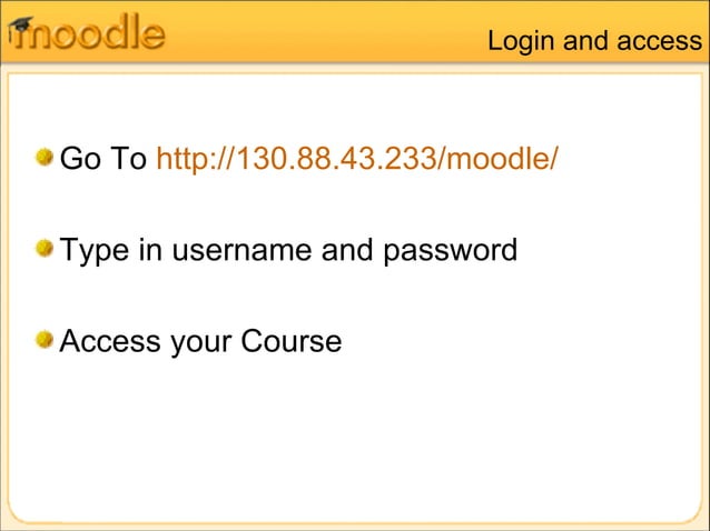 Moodle Introduction | PPT