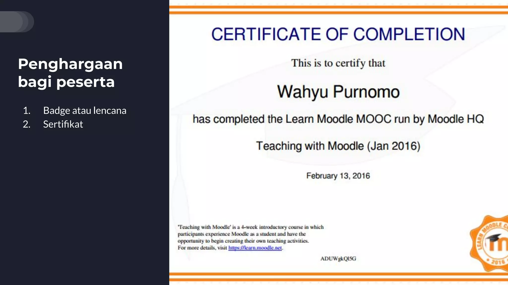Moodle sebagai Platform MOOC | PDF