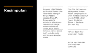 Moodle sebagai Platform MOOC | PDF