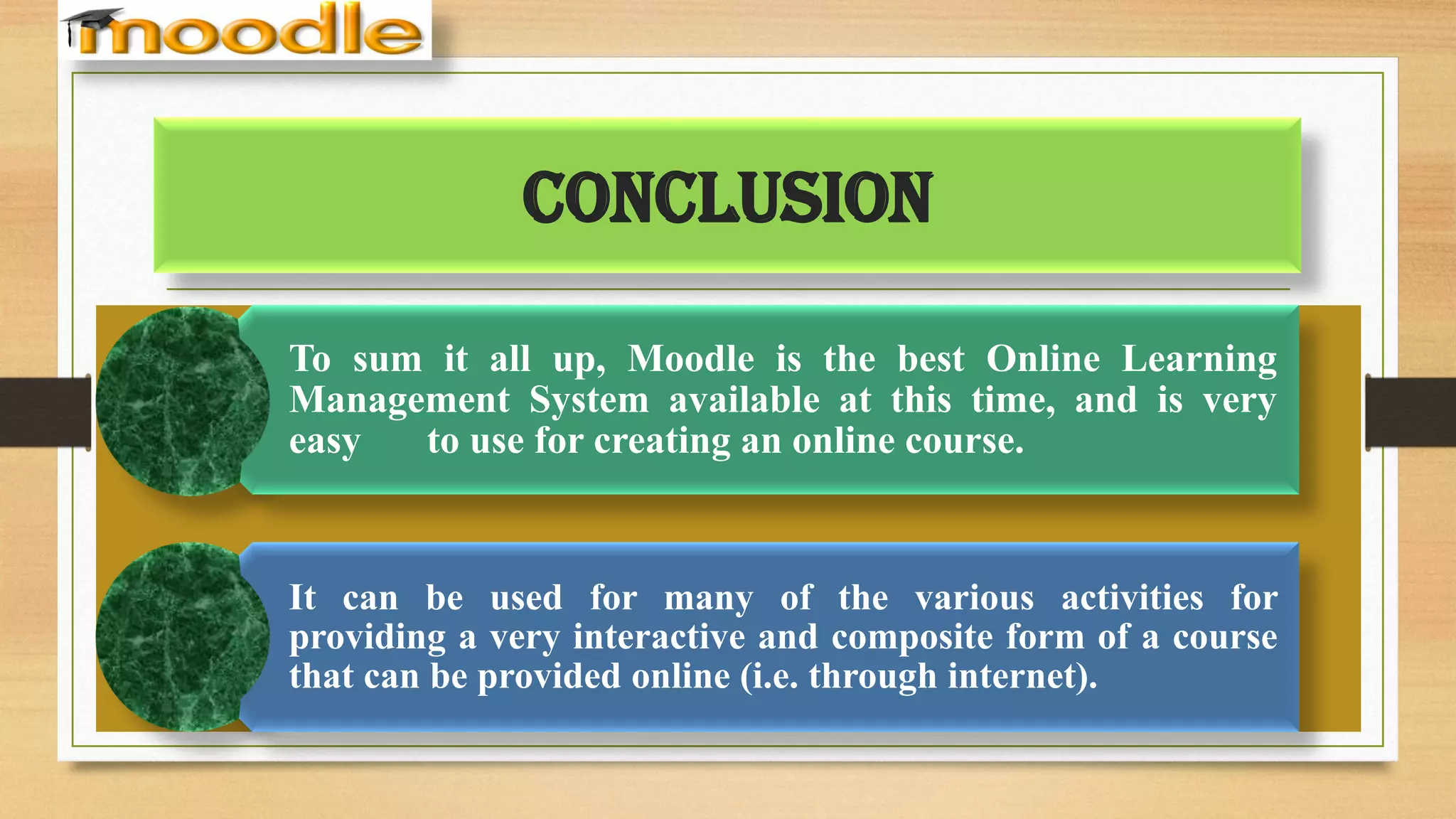 Moodle, Use and Features of Moodle ? | PDF