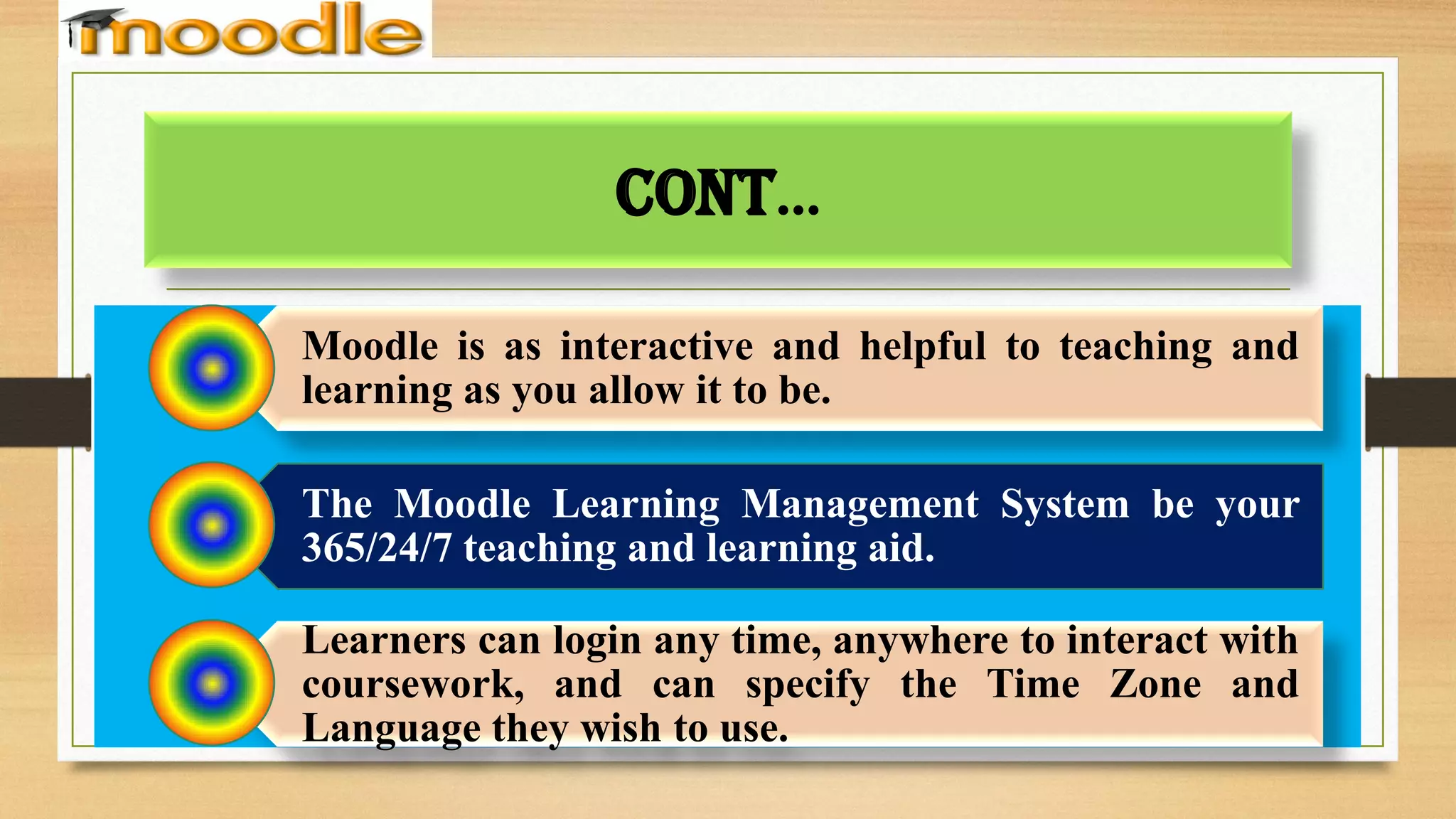 Moodle, Use and Features of Moodle ? | PDF