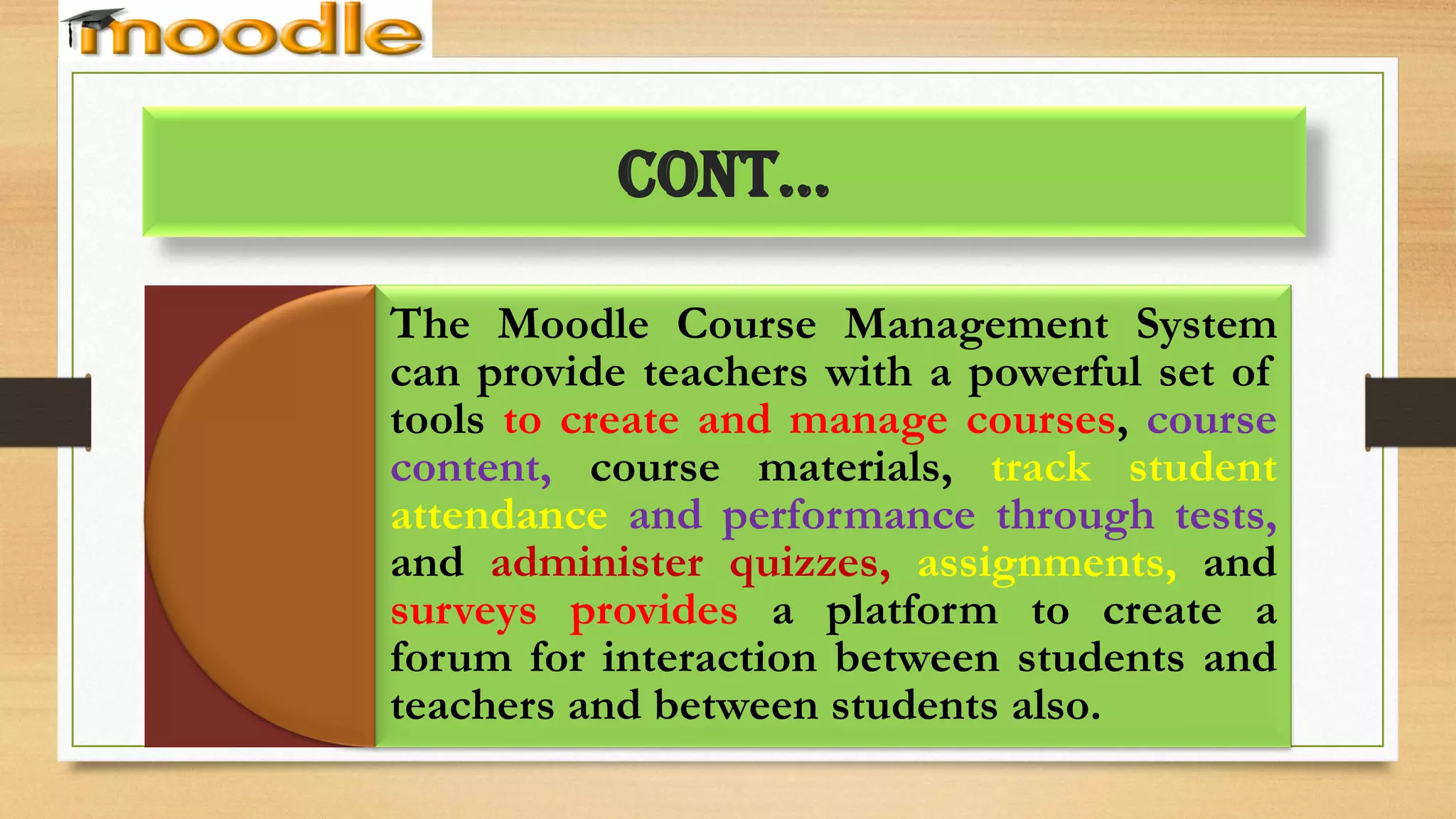 Moodle, Use and Features of Moodle ? | PDF