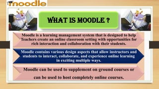 Moodle, Use and Features of Moodle ? | PDF | Web Development | Internet