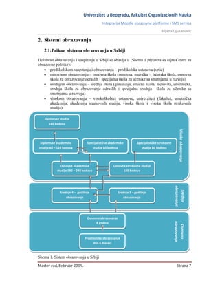 Integracija Moodle sms master rad FON | PDF