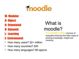 Moodle staff dev | PPT