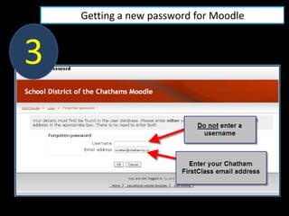 Getting a new Password to Moodle | PPTX
