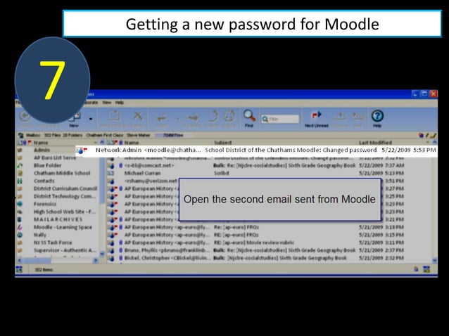 Getting a new Password to Moodle | PPTX