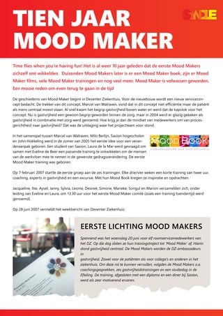 Moodmaker 10 jaar | PDF