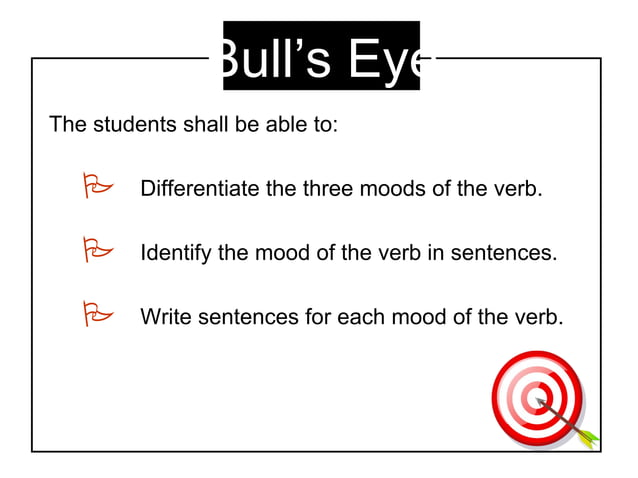Moods of the Verb | PPT