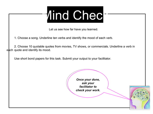 Moods of the Verb | PPT