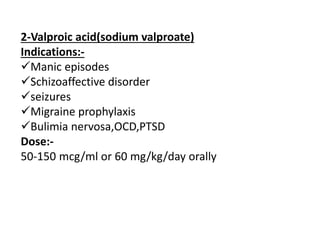 Mood stabilizer | PPTX