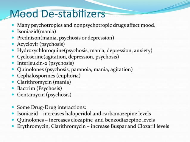 Mood stabilizers | PPT