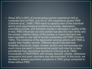 Mood swings premenstrual syndrome | PPTX