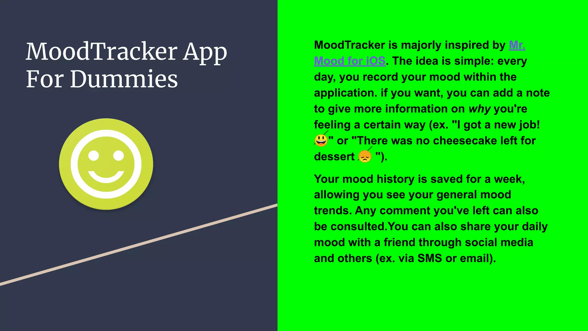 Mood tracker app presentation | PDF
