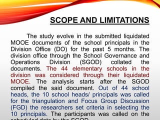 Mooe action research presentation | PPTX