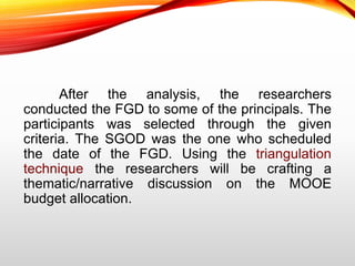 Mooe action research presentation | PPTX